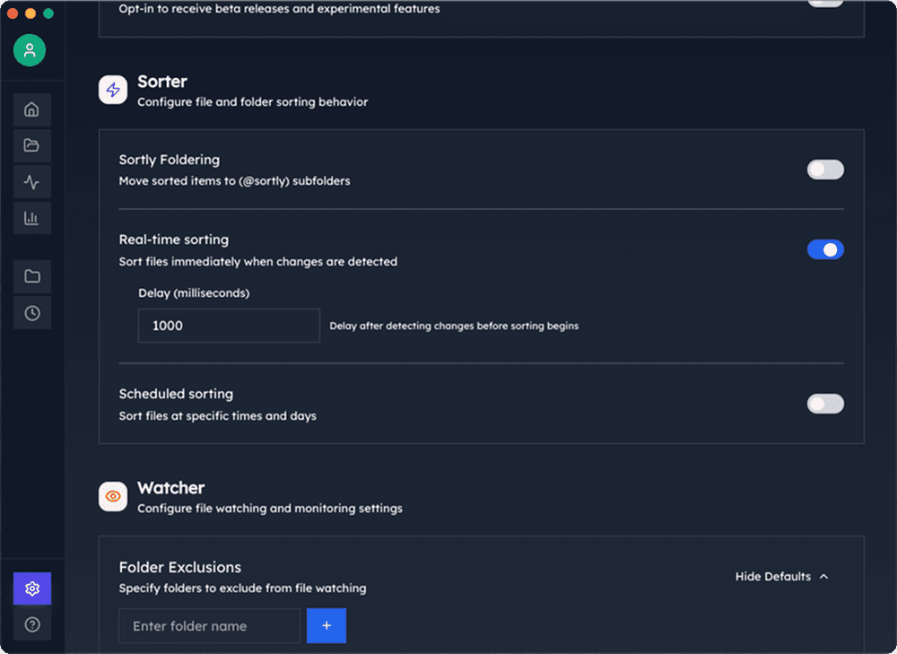 Sortly - The Automated File Organizer